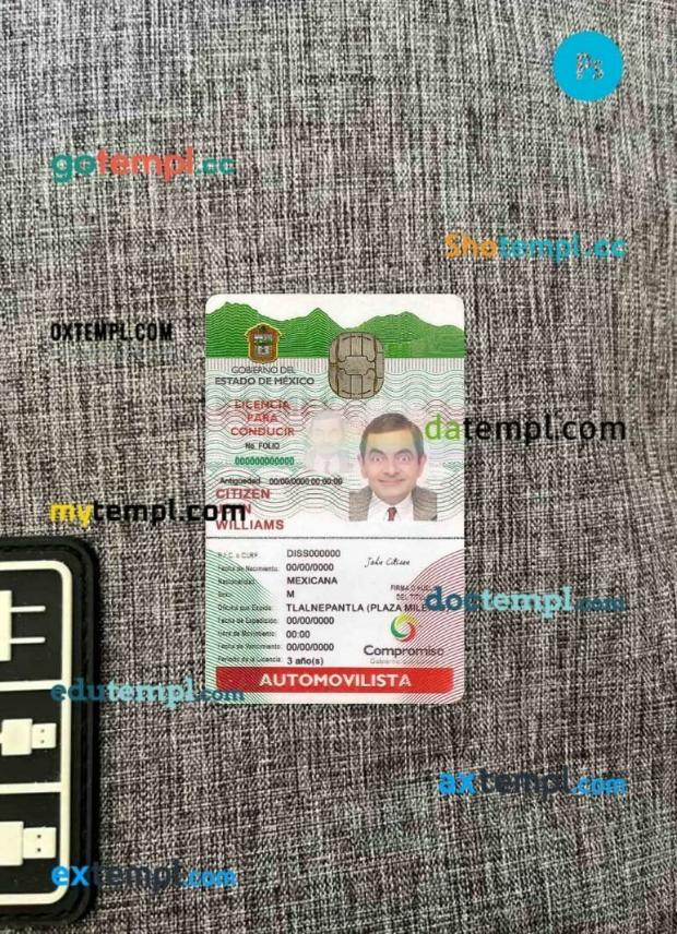 fake Mexico v2 ID card download photolook and scan look PSD templates ...