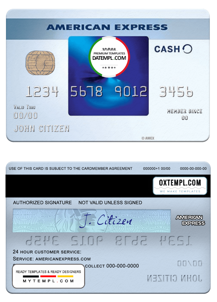 fake USA Truist Bank Blue Cash Everyday® Card from Amex download PSD ...